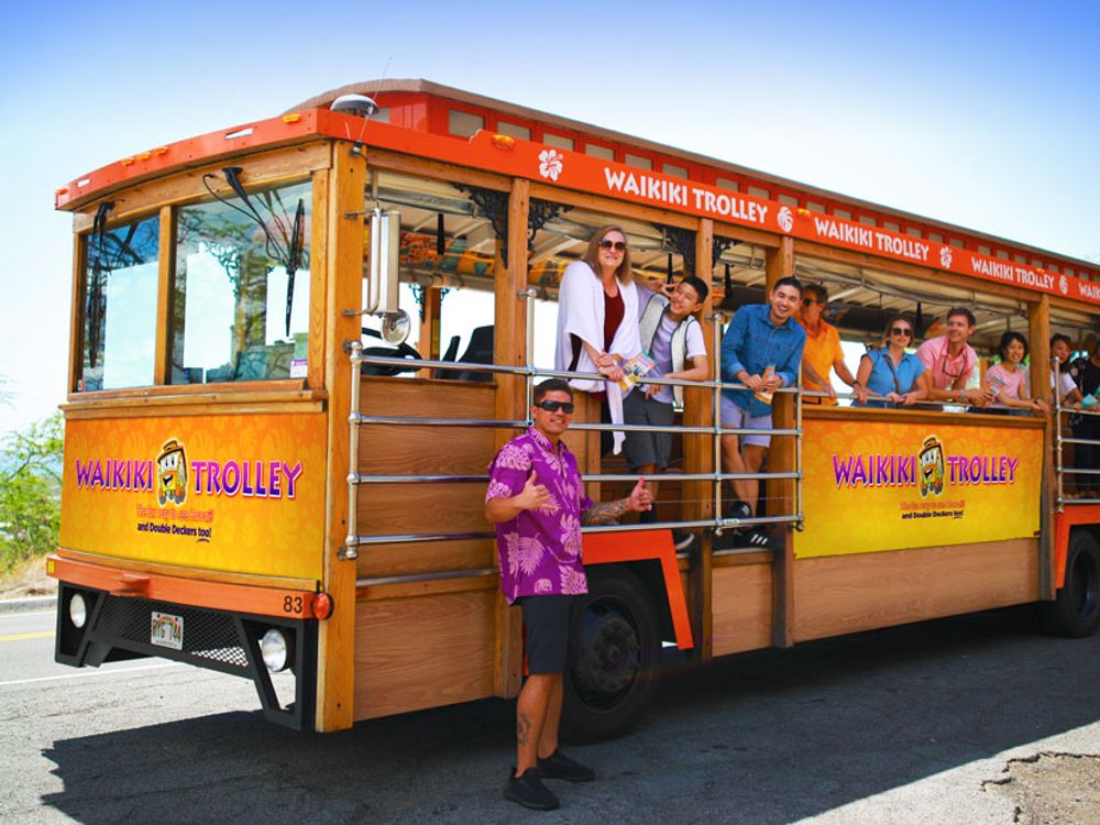 Waikiki Trolley Hop-On Hop-Off Bus Tour - Explore Oahu & Honolulu on ...
