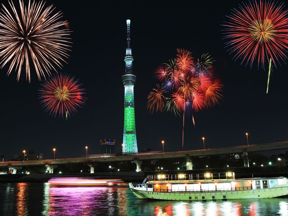 【5月24・25日】花火乗合屋形船 お台場スカイツリーコース 自慢のコース料理＋飲み放題付 ～夜空に咲く花火と東京夜景を水上から～＜2名～＞by大江戸 | 東京の観光&遊び・体験・レジャー専門 ...